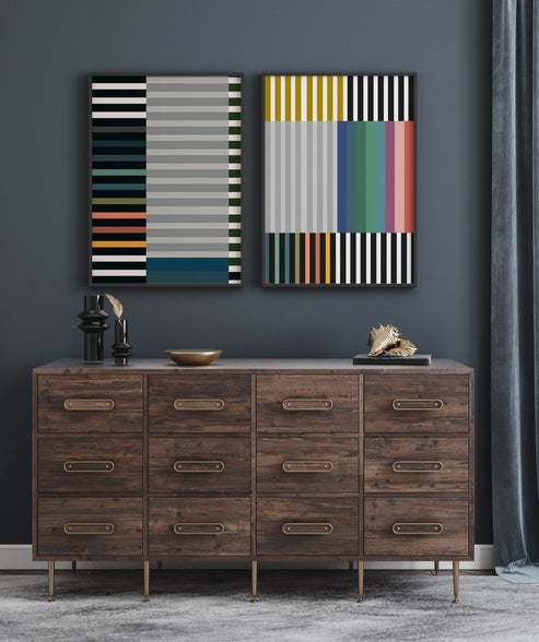Set of 2 Cool Modern Abstract Art Prints – Print Punk Studio