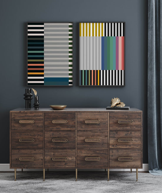Set of 2 Cool Modern Abstract Art Prints – Print Punk Studio