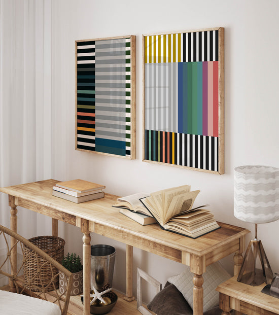 Set of 2 Cool Modern Abstract Art Prints – Print Punk Studio