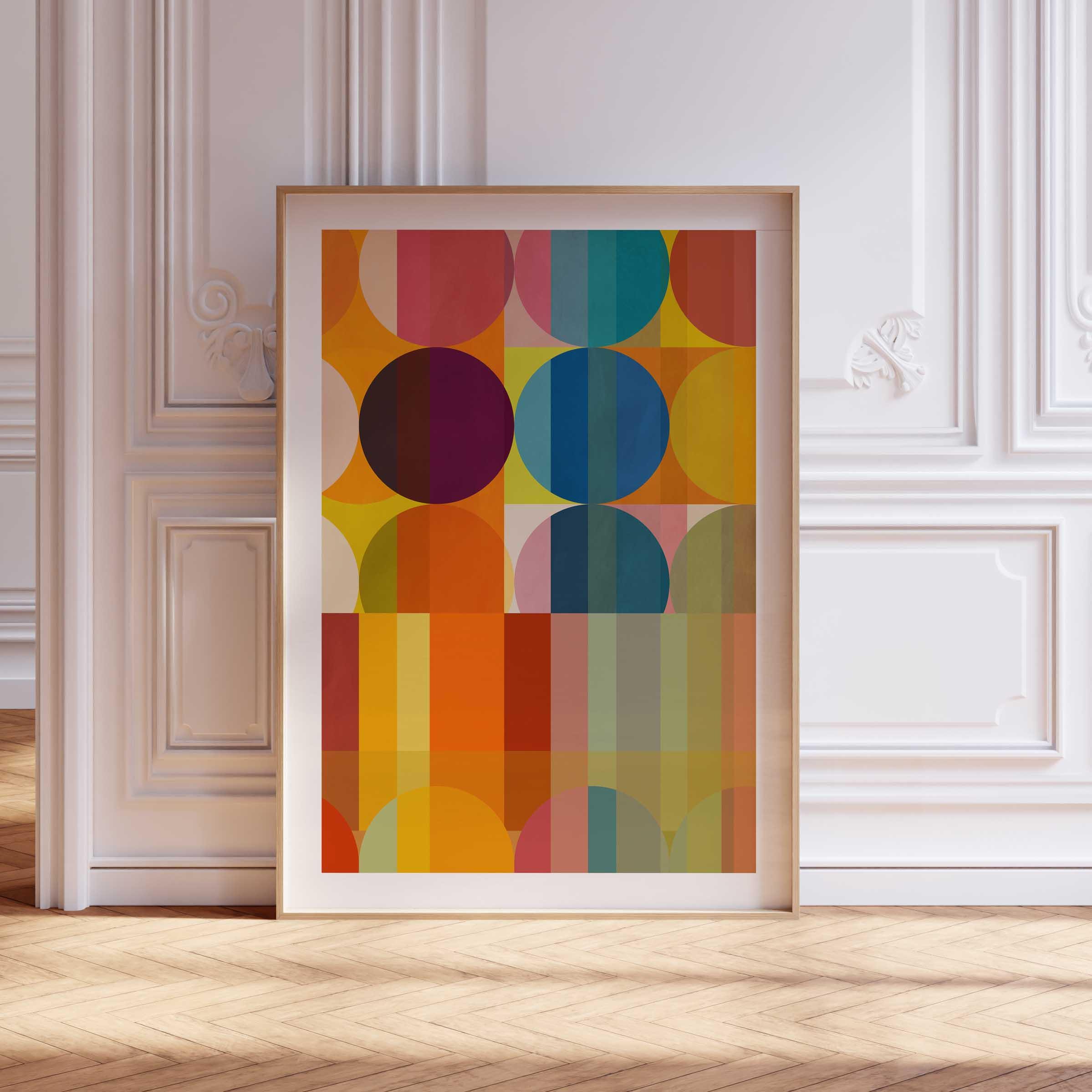 Fun Bright Abstract Art Print – Print Punk Studio