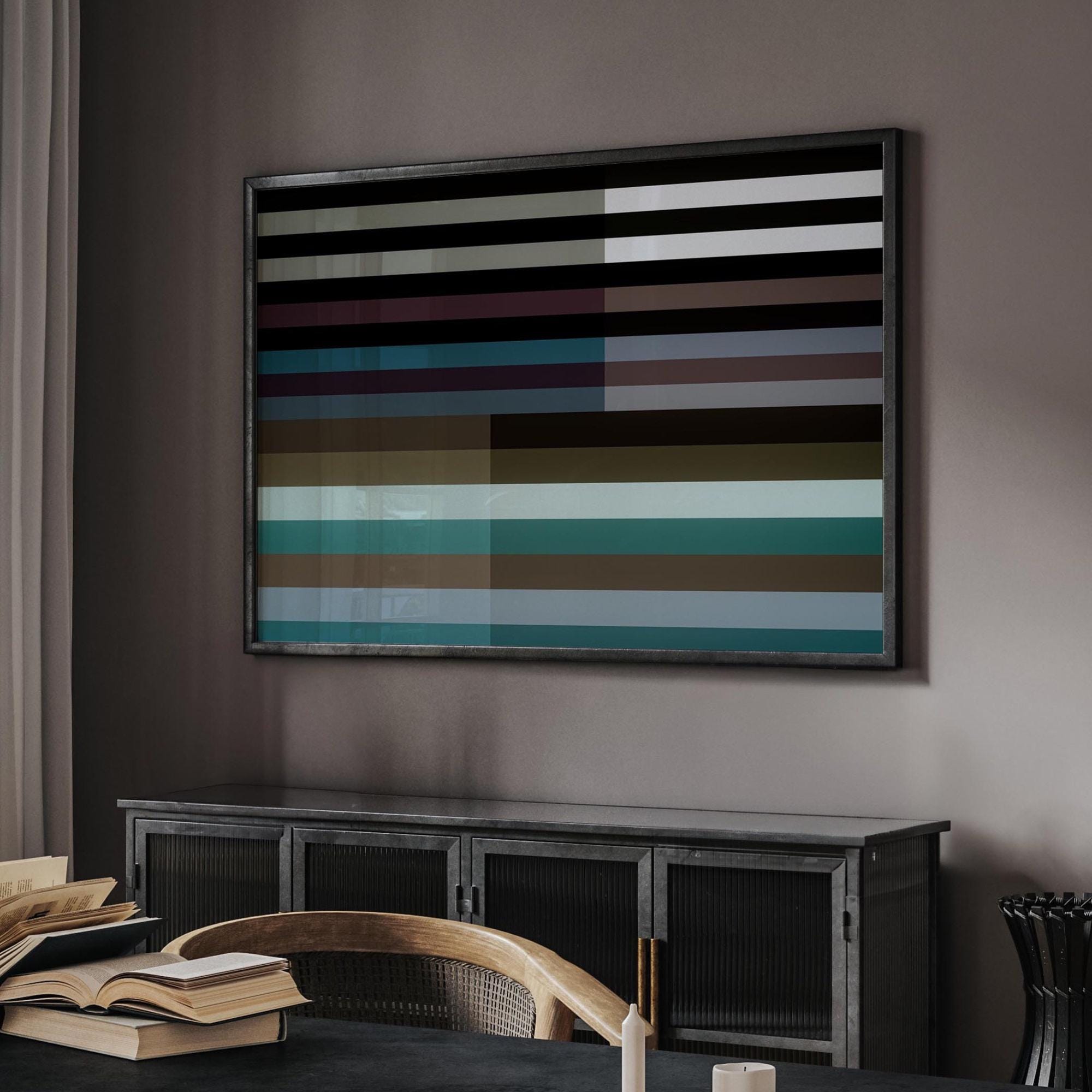 Cool Abstract Color Block Art Print, in Earth Colors – Print Punk Studio