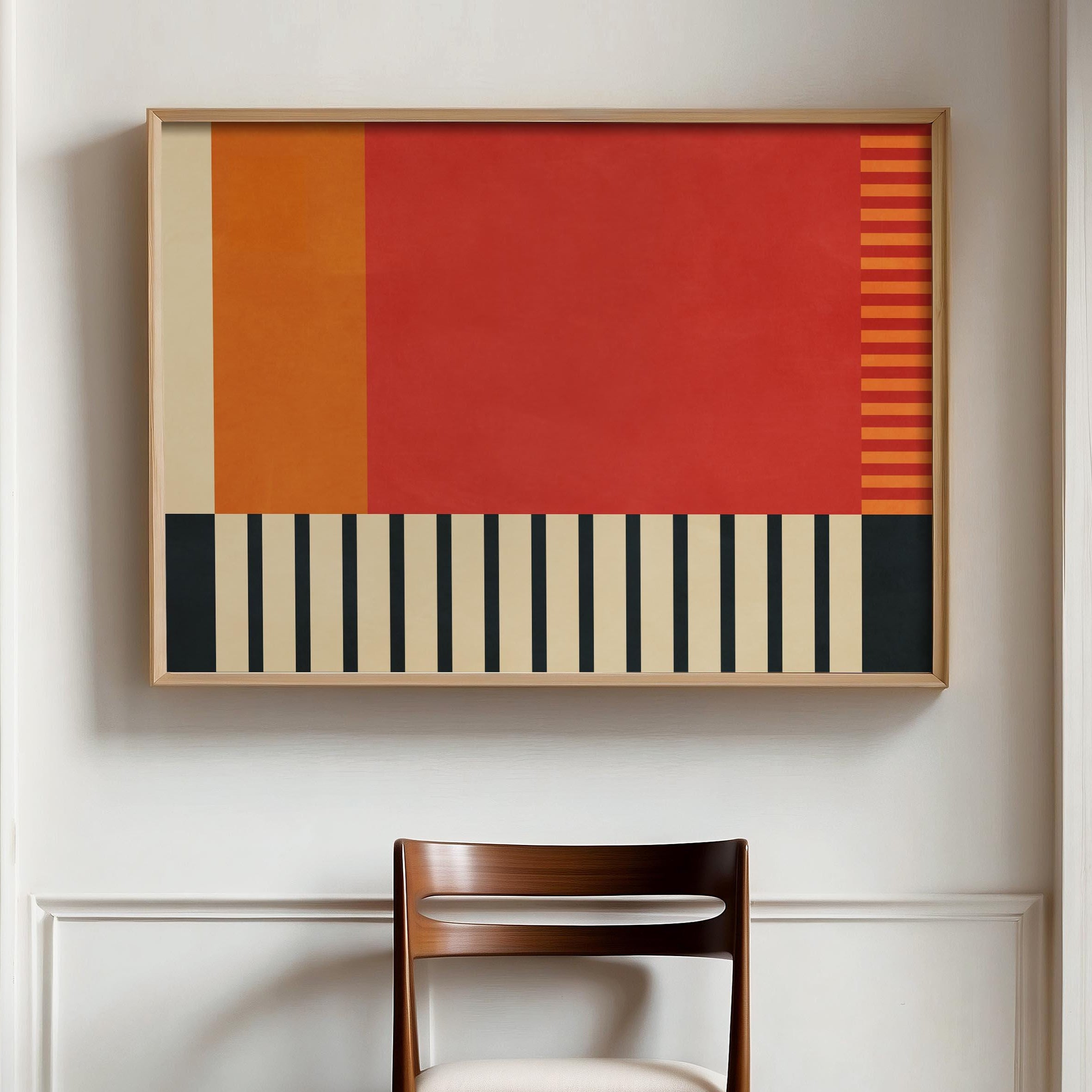 Modern Color Block Cool Art Print, Warm Tones – Print Punk Studio